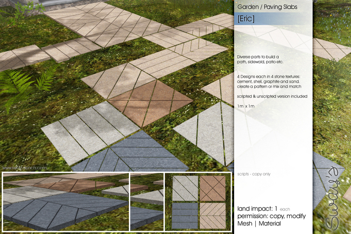 Second Life Marketplace - Sway's [Eric] Garden / Paving Slabs